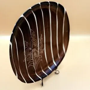 Purinton | Dining | Vintage Purinton Pottery Slipware Brown Intaglio ...